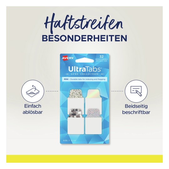 Ultra Tabs - samoprzylepne zakładki indeksujące, holograficzne | 74178 ...